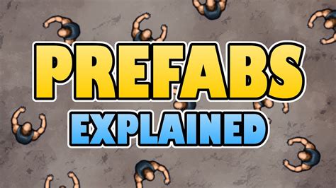 a beginner level introduction to prefabs unity tutorial 2d top down