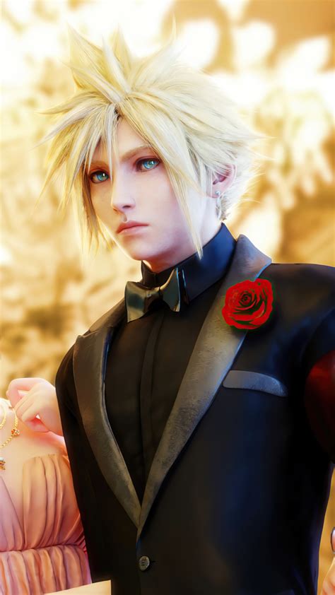 Cloud Strife Aerith Gainsborough Final Fantasy 7 Remake Video Game