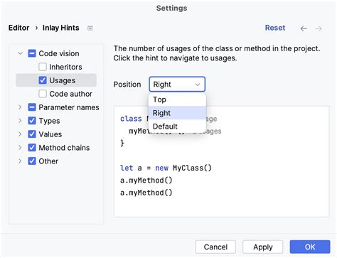 inlay hints phpstorm documentation