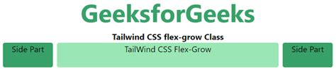 tailwind css flex grow geeksforgeeks