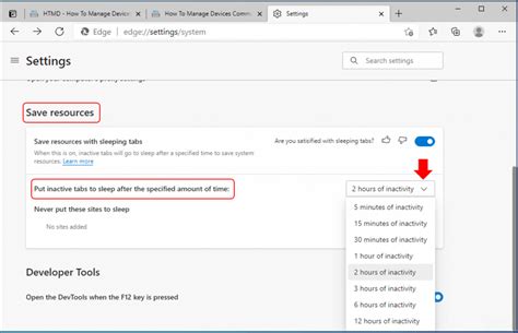How To Enable Or Disable Sleeping Tabs In Microsoft Edge Chromium
