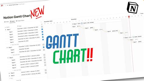 dynamic gantt chart in notion [new] youtube