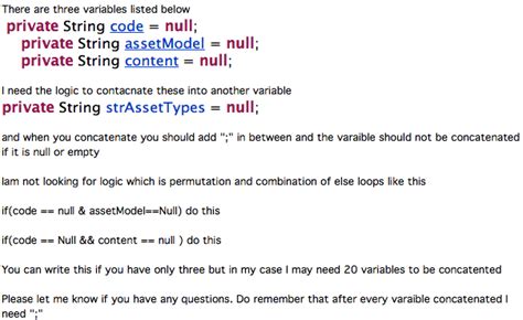 concatenation java