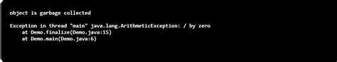 destructor in java methods of destructor in java with examples