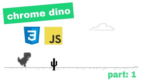 making chrome dinosaur game using html css and javascript part 1