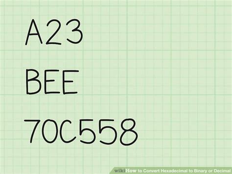 how to convert hexadecimal to binary or decimal 6 steps