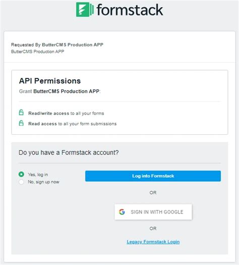 formstack and buttercms integration knowledge base buttercms