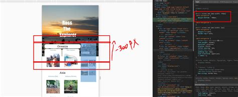 css preventing site navigation overlapping header on mobile devices