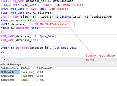 how to get the sizes of all databases on a sql server sql skull