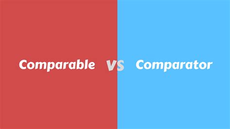 [java] comparable vs comparator lets code them up