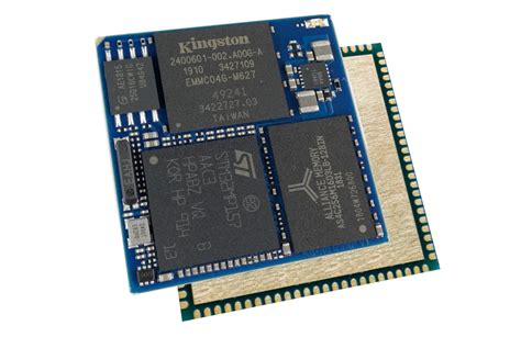 linux powered stmicro stm32mp1 solder down qfn style som measures 27x27mm