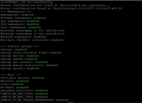 linux container examples to implement linux container