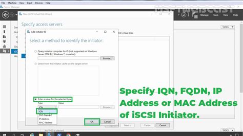 install and configure iscsi target in windows server 2019
