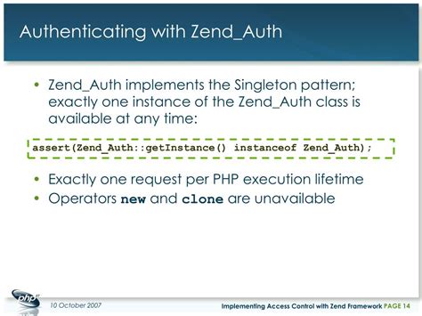 ppt implementing access control with zend framework powerpoint