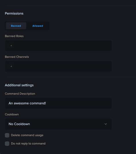 how to create custom commands on mee6 bot for discord