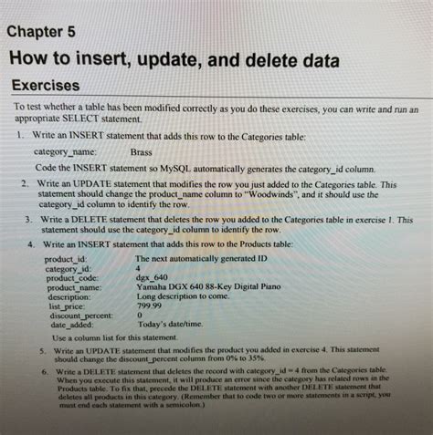 solved chapter 5 how to insert update and delete data e