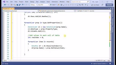 bulk insert c complex objects into sql server table using sqlbulkcopy