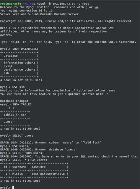 Über mich text vorlagen dating ssh mysql show tables