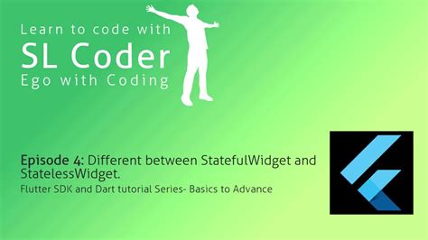 different between statelesswidget and statefulwidget in flutter ep 4