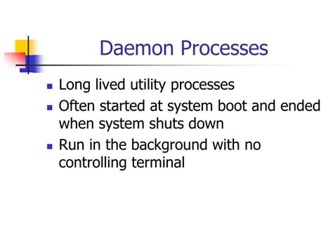 ppt daemon processes powerpoint presentation free download id 4426499