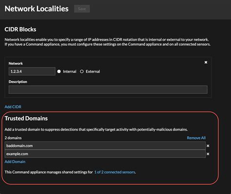 add a trusted domain