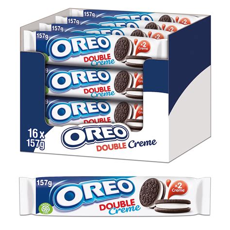 Oreo Double 16 X 157g Knuspriger Kakao Doppelkeks Gefüllt Mit
