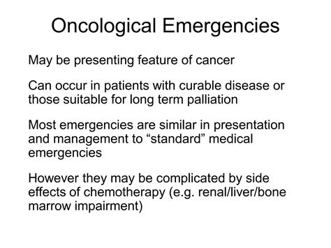Oncological Emergencies Ppt Free Download