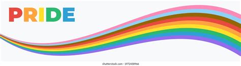Pride Banner Lgbt Flag Wave Pride Stock Vector Royalty Free