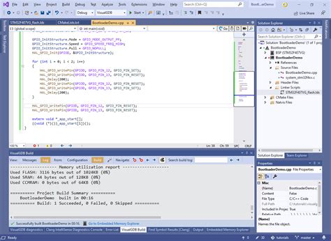 creating embedded bootloader projects with advanced cmake visualgdb