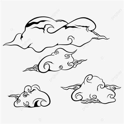 Sketsa Awan Vektor Awan Vektor Awan Menggambar Awan Png Dan Vektor