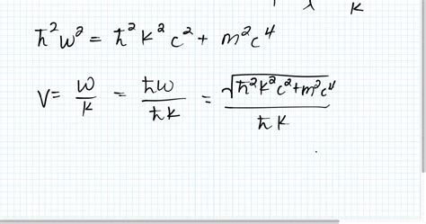 Solved A Show That The Group Velocity Is Twice The Phase Velocity For
