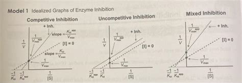 solved mixed inhibition model 1 idealized graphs of enzyme