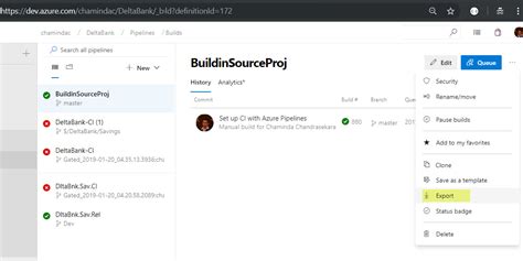 chaminda s devops journey with msft copying a build definition to