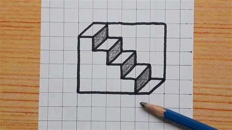 Simple Optical Illusion Drawing How To Draw Easy For Beginners Shorts