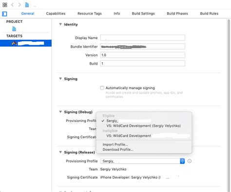 ipad could not find any available provisioning profiles for ios