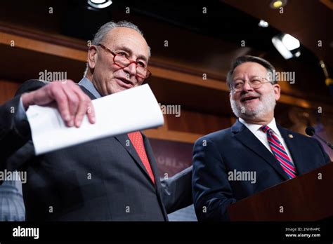 Senate Majority Leader Chuck Schumer D N Y And Democratic Senatorial