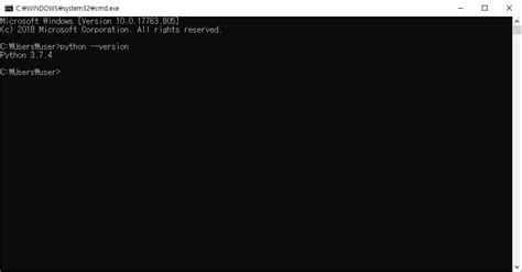 how to check python version on windows