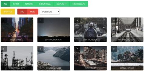 filterizr a jquery plugin to apply filters over responsive galleries