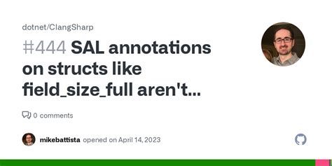 sal annotations on structs like field size full aren t generating a
