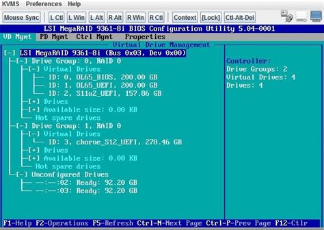 configure raid in legacy boot mode oracle® server x6 2 installation guide