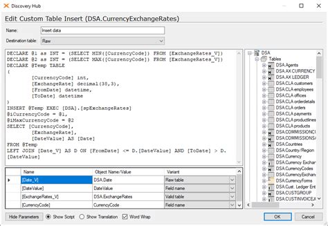can you use temp tables sql tablename in custom table insert sql