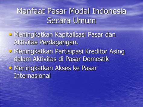 Ppt Pasar Modal Indonesia Powerpoint Presentation Free Download Id