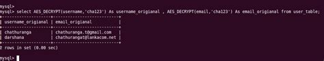 Being Compiled Encrypt Mysql Data Using Aes Techniques