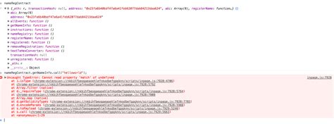 web3js uncaught type error when calling a contract function using the