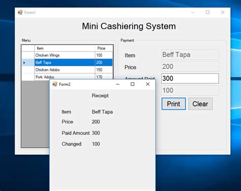how to create a mini cashiering system in vb free source code