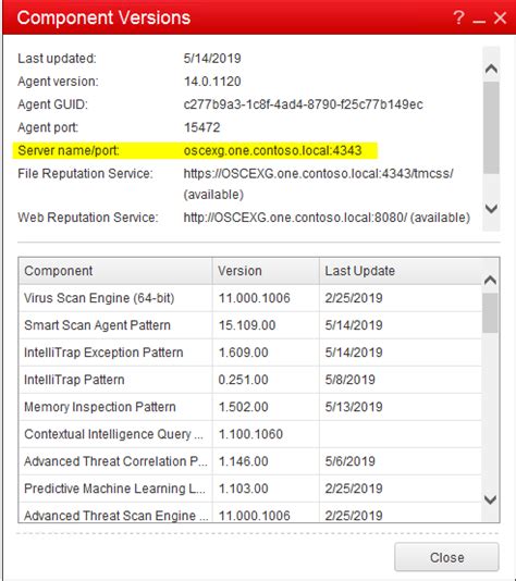verifying server client connection officescan apex one