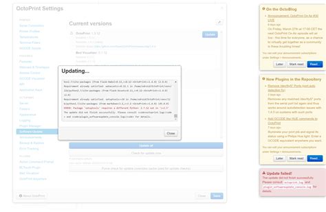 updating from 1 3 12 to 1 4 0 error package setuptools requires a