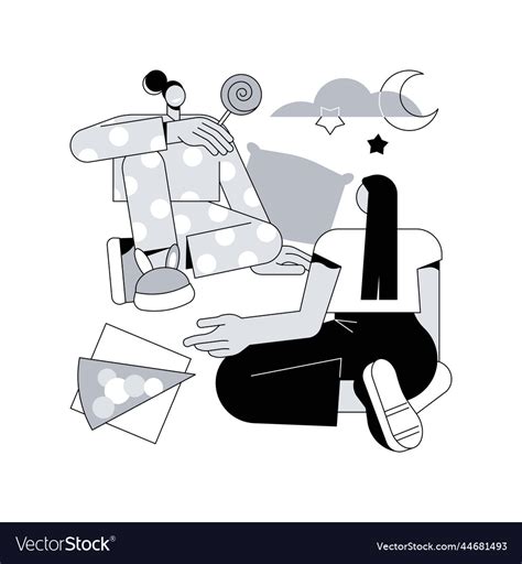 Pajama Party Abstract Concept Royalty Free Vector Image