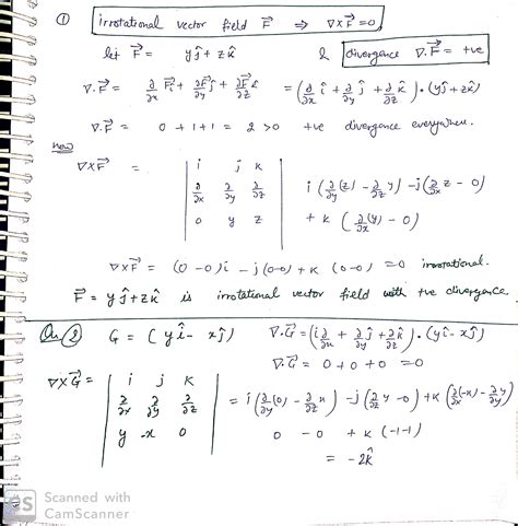 [solved] Give And Explain An Example Of An Irrotational Vector Field