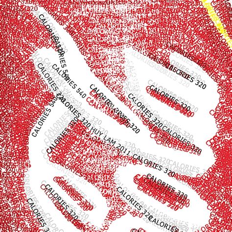 illustrations made of tiny repeating words